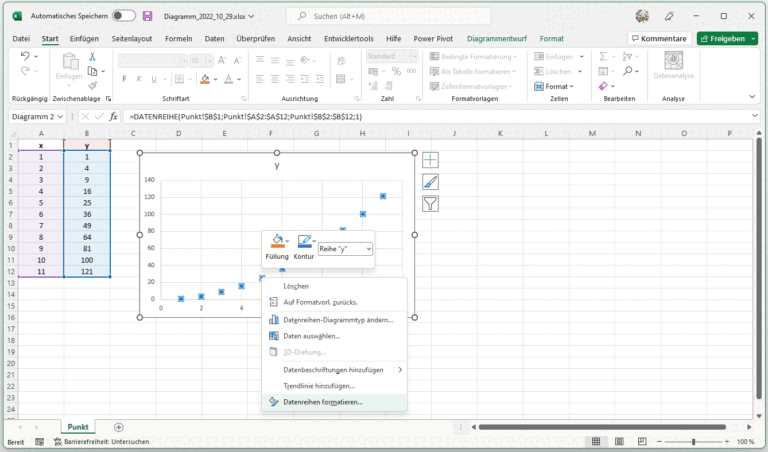 Diagramme mit VBA - Excel VBA Tipps