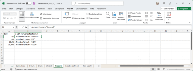 Zahlen In Excel Vba Formatieren Excel Vba Tipps